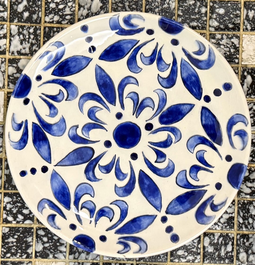 Traditional Turkish Çini Ceramic Plate – 21 Cm – Hand-painted Floral ...