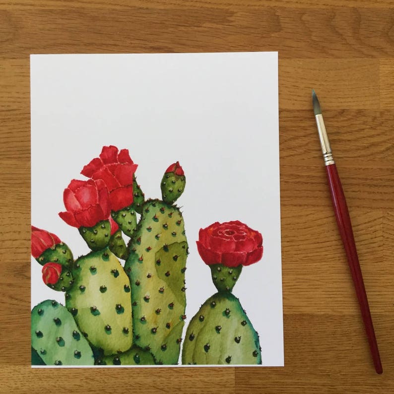 Cactus Polka Dot Cactus Bohemian Art Boho Wall Art - Etsy