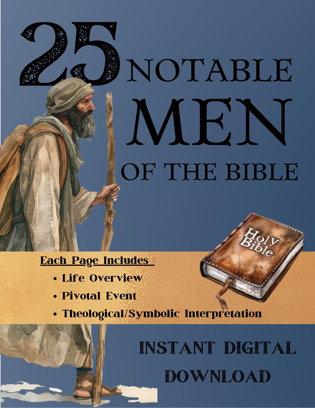 25 Notable Men of the Bible – Bible Character Study Guide (digital Download) - Etsy