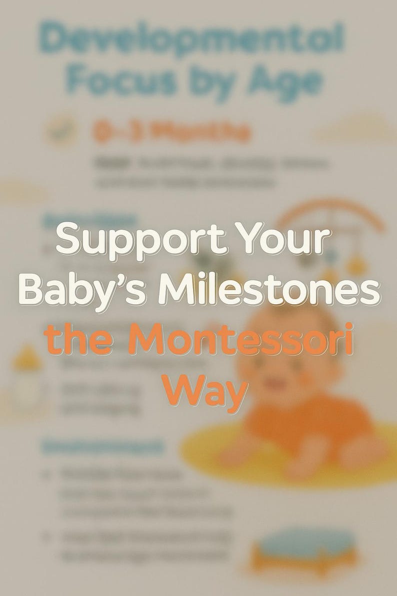 Montessori Baby Development Guide | Printable Infant Milestone Chart 0 ...