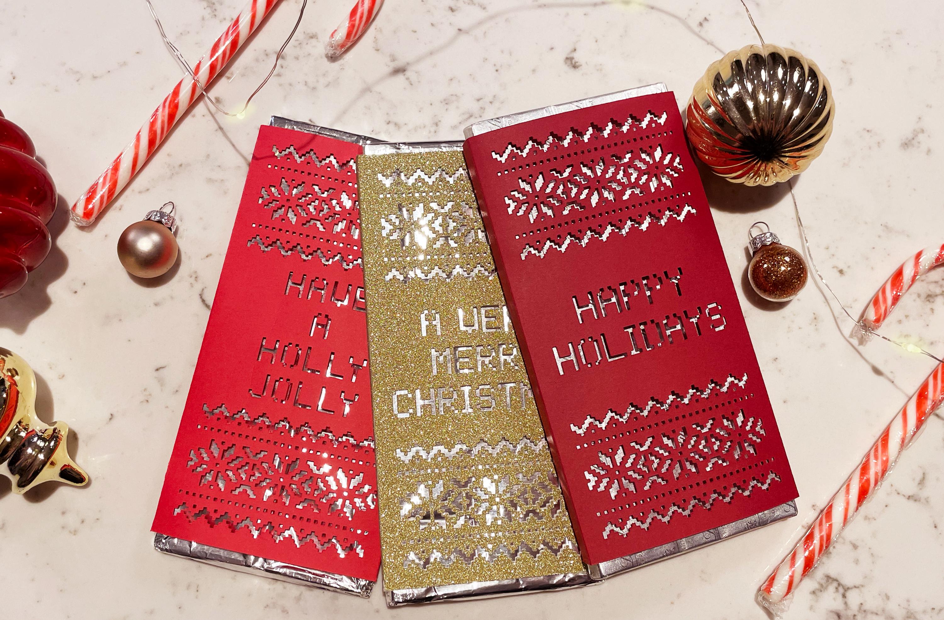 Christmas Chocolate Wrapper SVG Bundle Gift Wrapping Hostess Gift ...