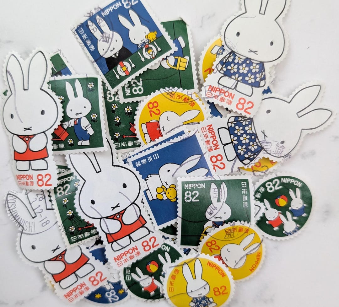 Miffy Japanese Used Postage Stamps | 4 Designs Available | 20, 30+, 35 ...