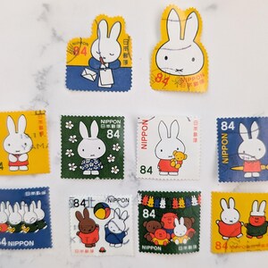 34x Miffy Japanese Used Postage Stamps, Off-paper, Crafting, Collecting ...