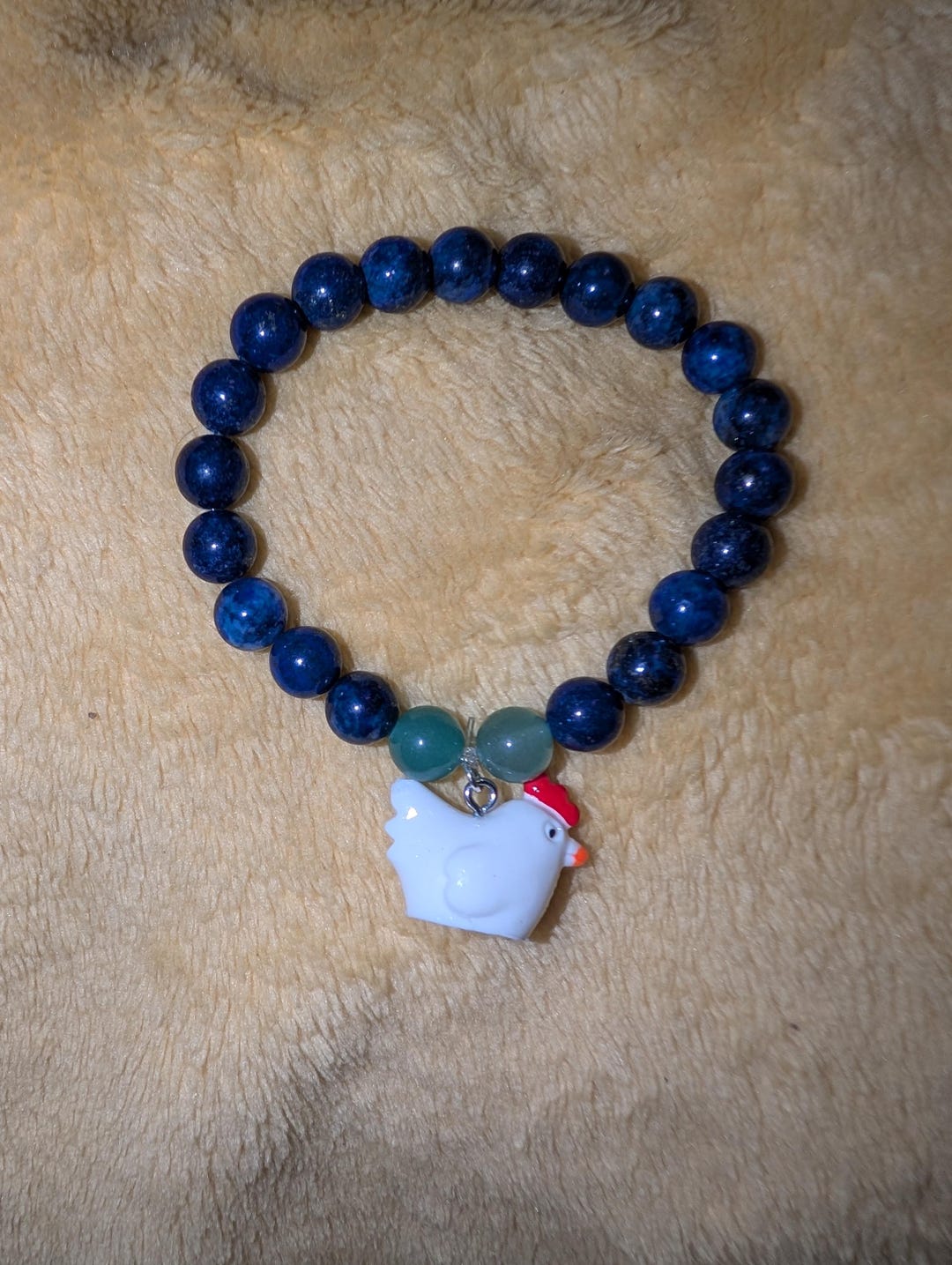 Stardew Inspired Bracelet shane Lapis Leslie, Jade and Chicken. - Etsy