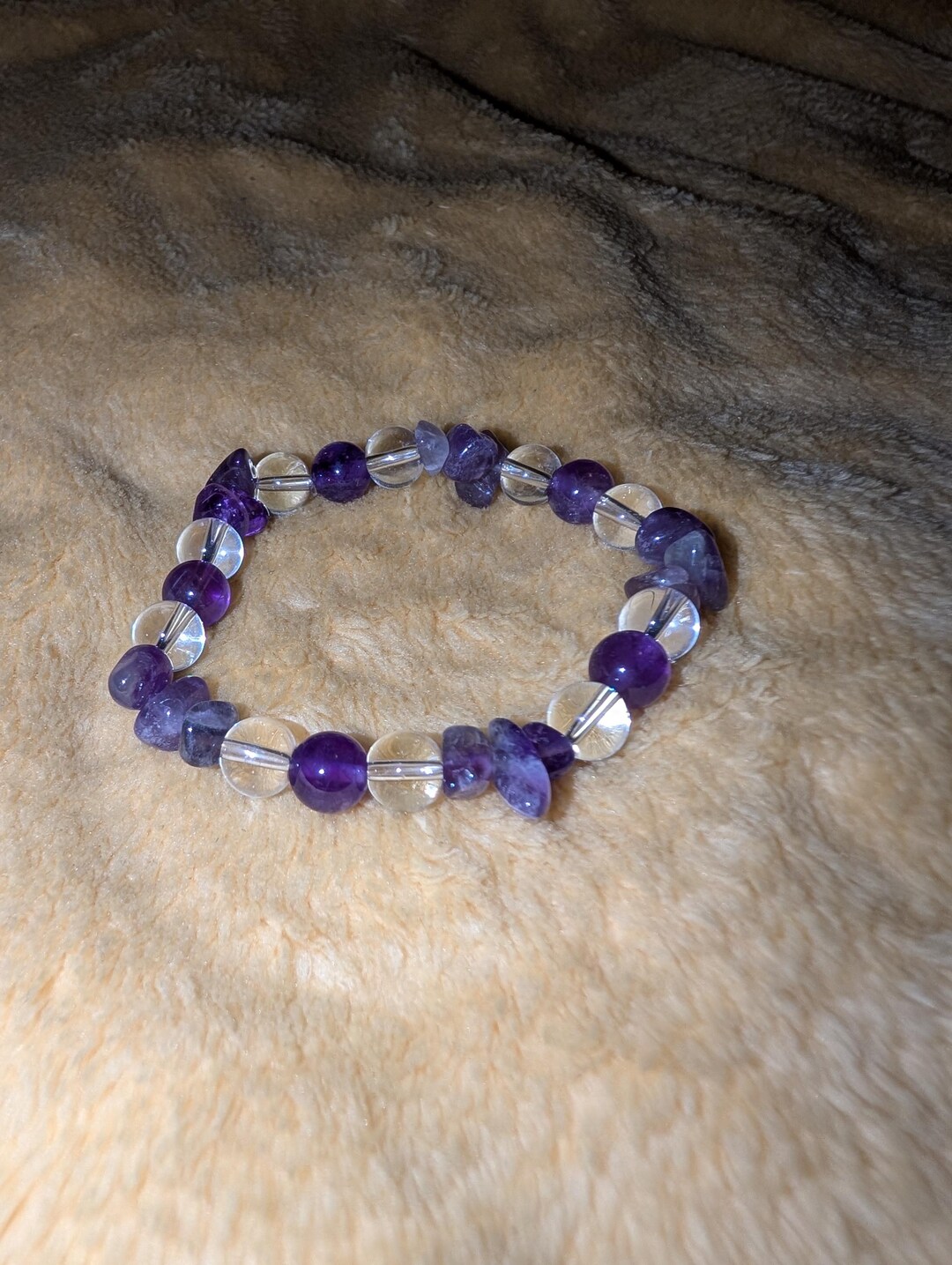 Stardew Inspired Bracelet abigail Amethyst and Quartz - Etsy