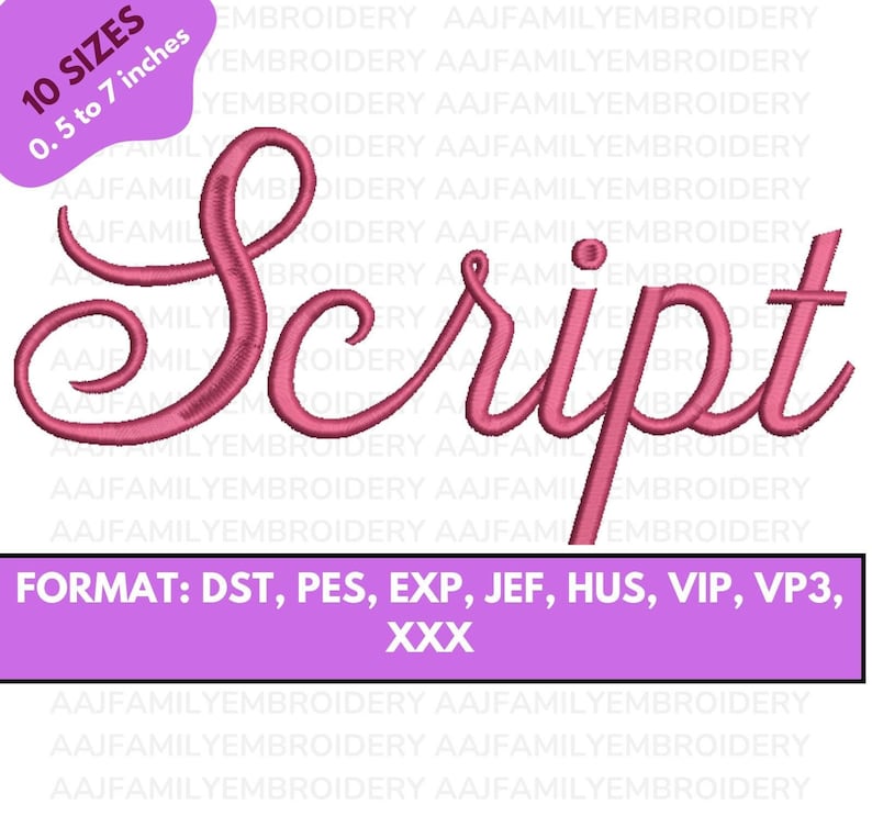 Script Embroidery Font, Script Embroidery Small Font, Script Embroidery ...