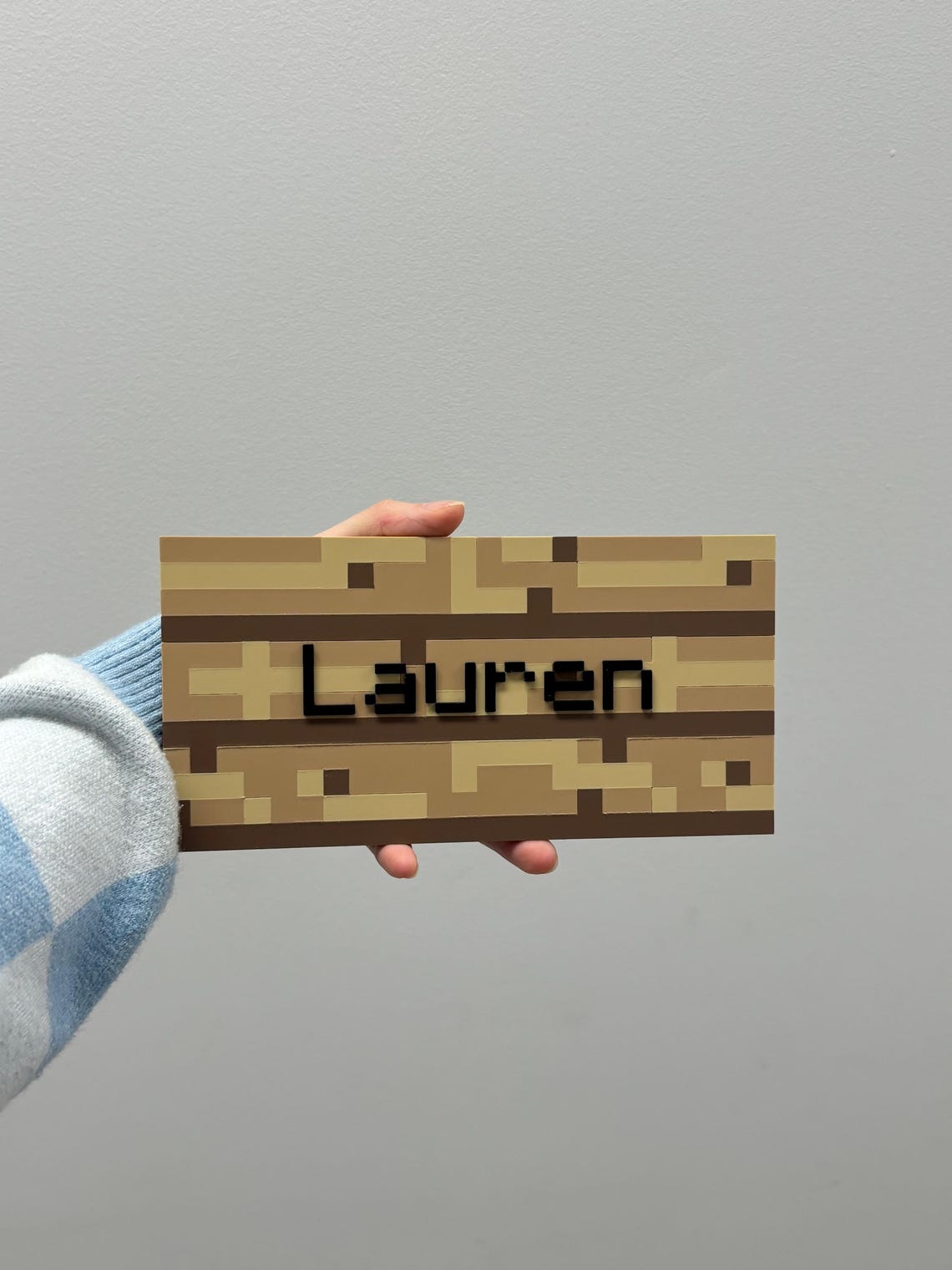Minecraft Sign 3D Printed Custom Message Home Decoration - Etsy