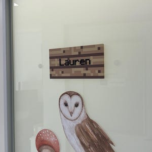 Minecraft Sign 3D Printed Custom Message Home Decoration - Etsy