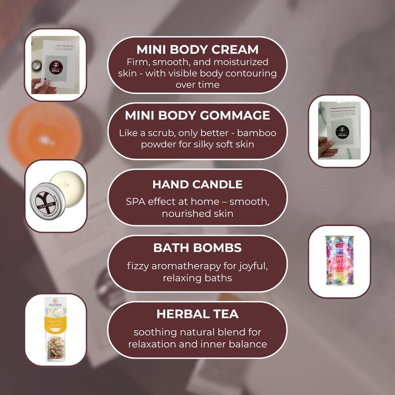 Luxury Spa Gift Box for Women: Self Care Package, Mini Spa Experience ...