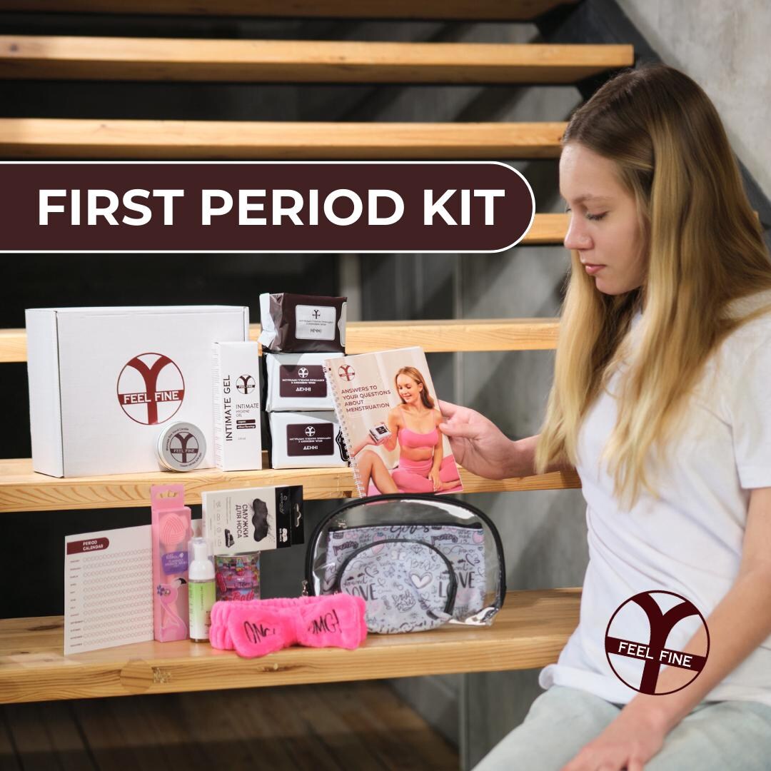 First Period Gift Box for Girls – Puberty Care Kit With Eco Pads ...