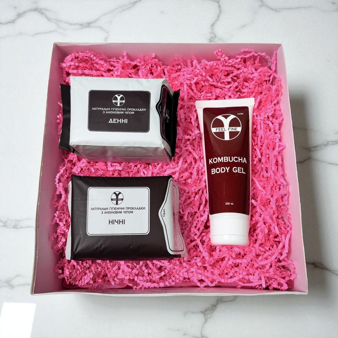 Natural Postpartum Care Set Period Pads and Kombucha Gel - Etsy