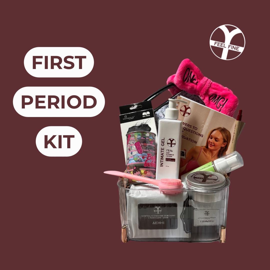 First Period Kit Puberty Gift for Girl Care Box Period Pads First ...