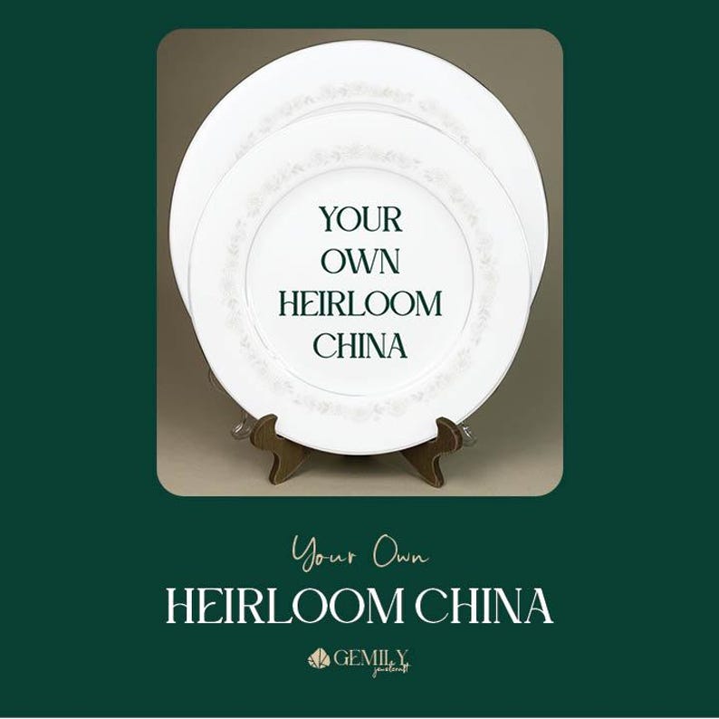 Custom Heirloom China Necklace From Your Own Dinnerware | Vintage Fine ...