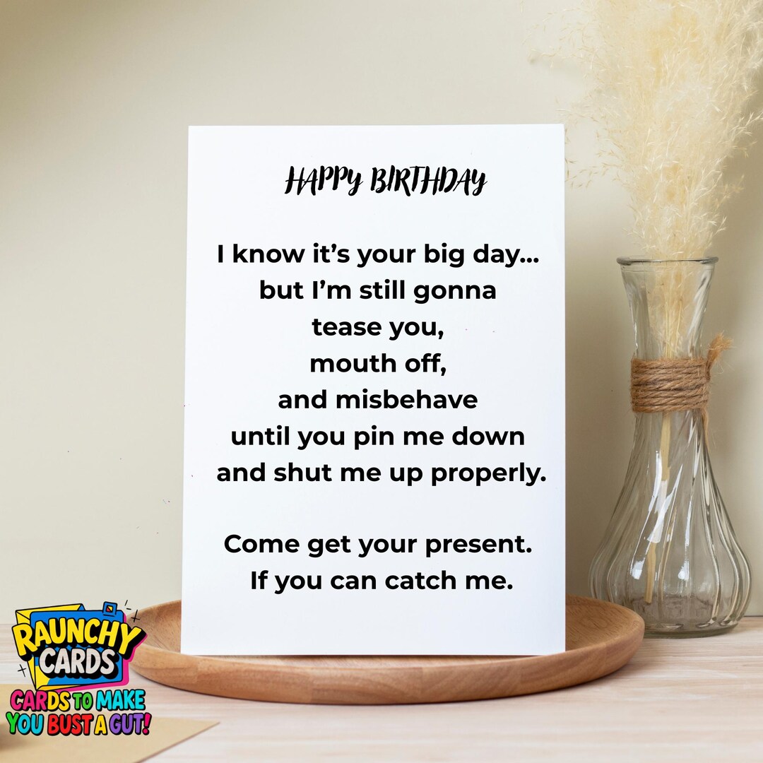 Inappropriate Birthday Card | Dirty Adult Card | NSFW Humor Greeting - Etsy