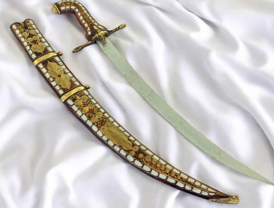 Mother of Pearl Sword-vintage Sword-wooden Sword-fantasy Sword-sword ...