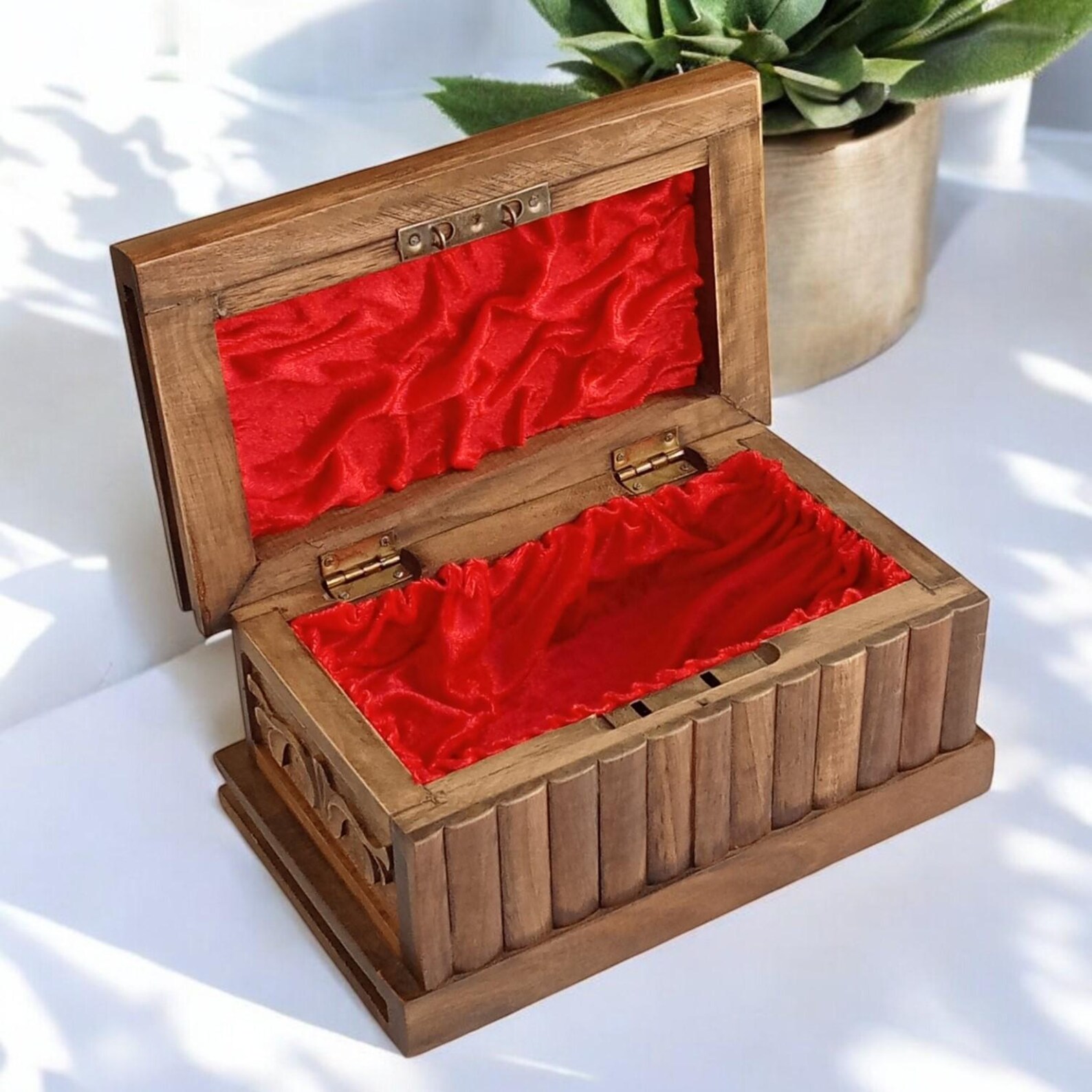 Vintage Jewlery Box-hand Carved Vintage Box-puzzle Box-handmade Jewelry ...