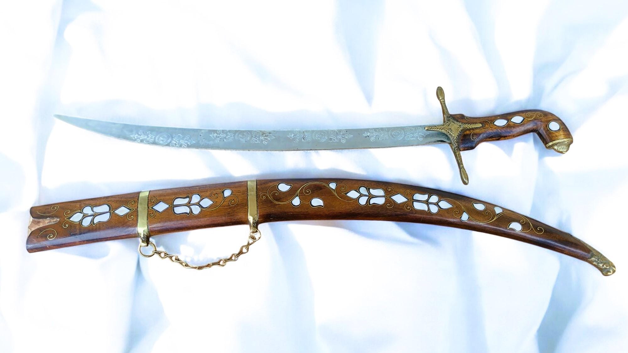 Mother of Pearl Sword-vintage Sword-wooden Sword-fantasy Sword-sword ...
