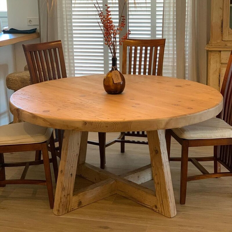 Rustic Wood Dining Table - Etsy