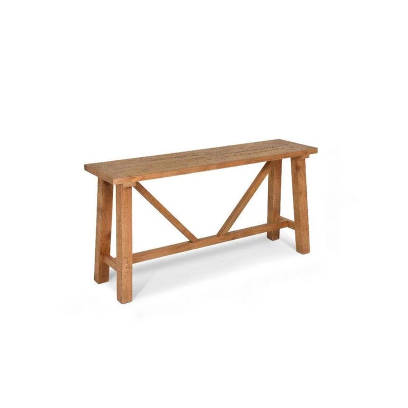 Wooden Console Table, Rustic Wall Table, Reclaimed Solid Wood, Live ...
