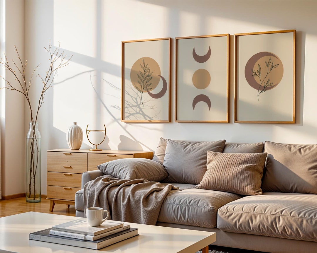 Boho Poster Set of 3 for Living Room, Bedroom or Hallway | Wall ...