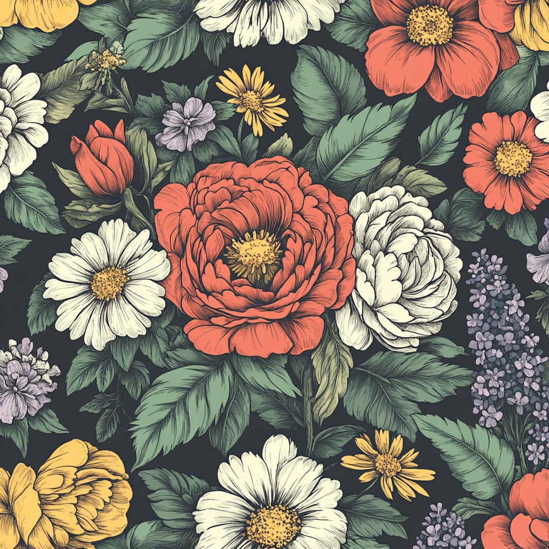 Bloom Haven High-resolution Design, 9000x9000, 300 DPI, Premium Digital ...