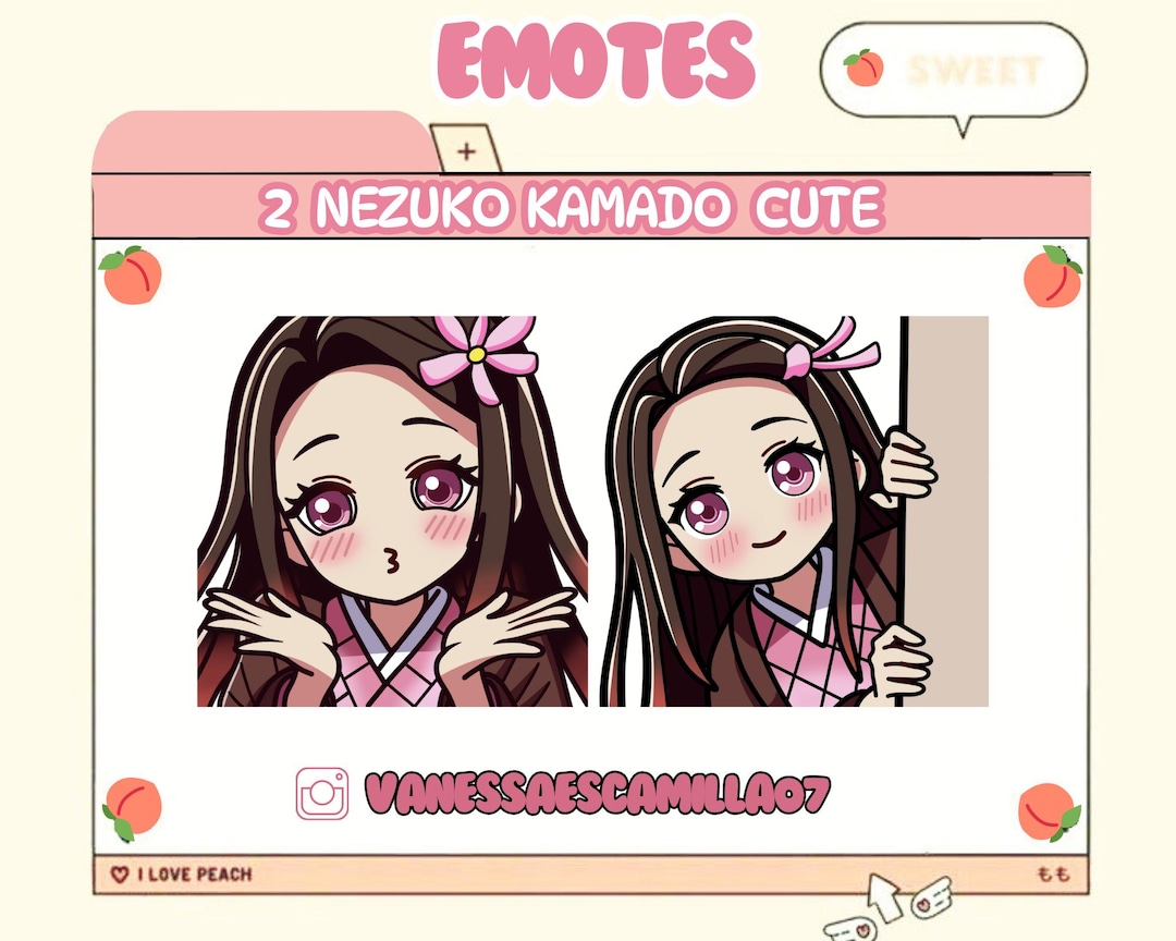 2 NEZUKO KAMADO EMOTES | Twitch Emotes | Discord Emotes | Cute Emotes ...