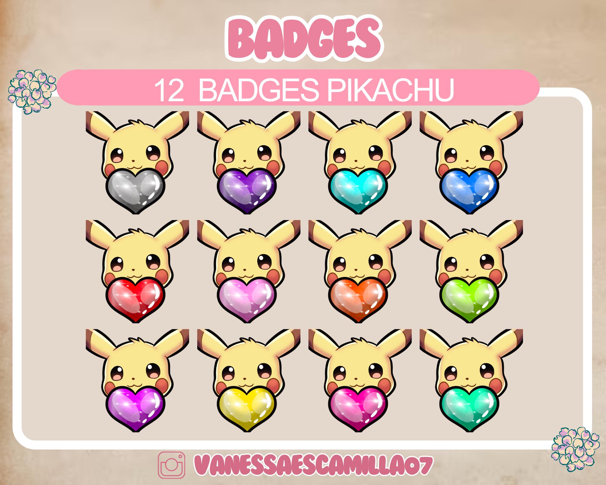 9 Badges Eevee Evolution Pokemon | Sub Badges Twitch | Badge Streams ...