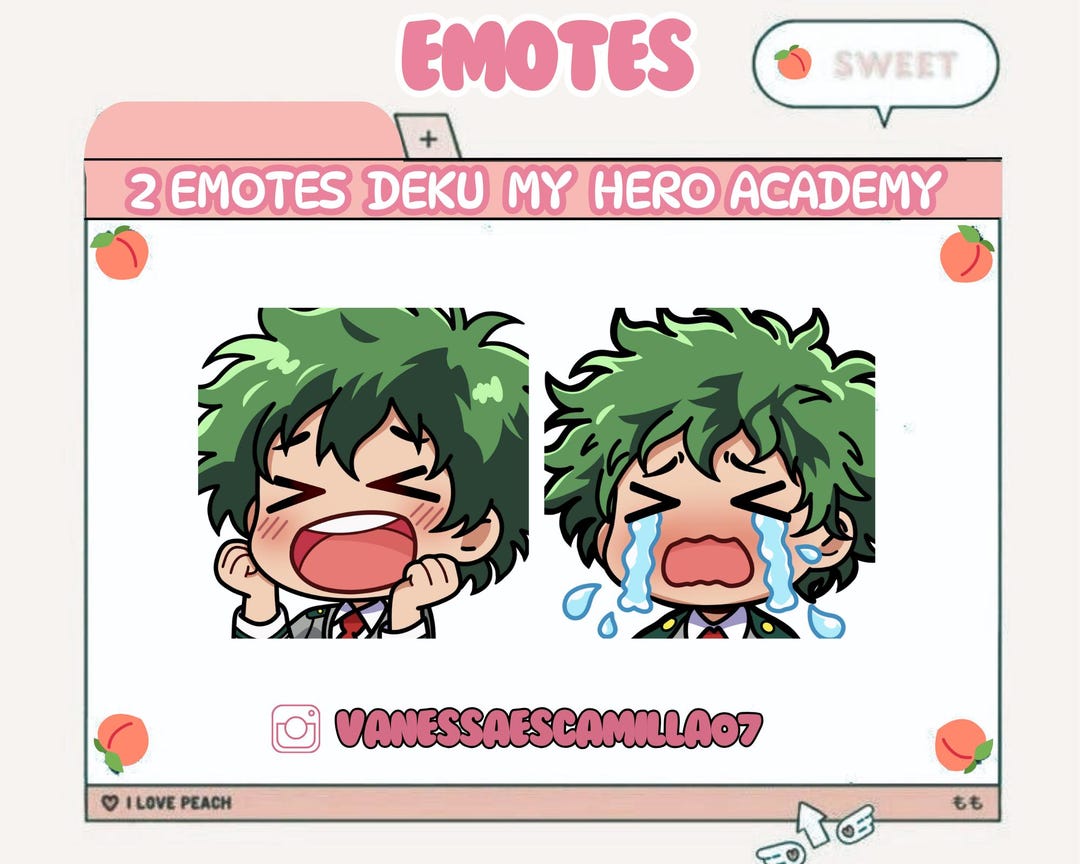 2 DEKU EMOTES Izuku Midoriya Twitch Emotes Discord Emotes Kick Emotes ...
