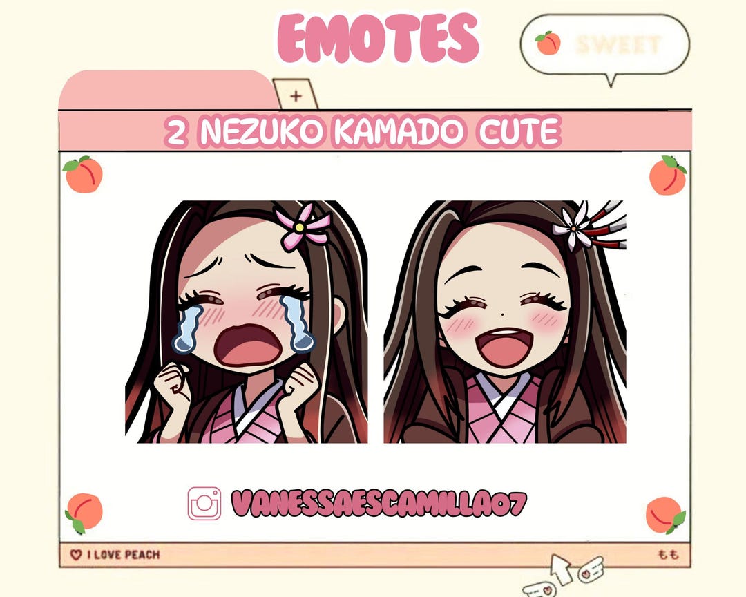 2 NEZUKO KAMADO EMOTES Twitch Emotes Discord Emotes Cute Emotes ...
