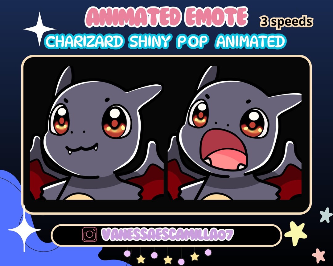 Animated Emotes Charizard Shiny Pop Animated Emotes Pokemon Charizard ...