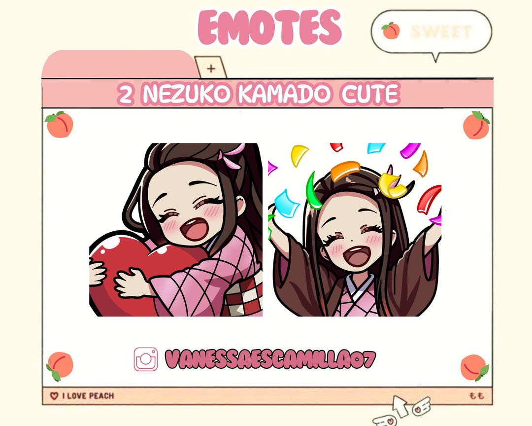 2 NEZUKO KAMADO EMOTES Twitch Emotes Discord Emotes Cute Emotes ...