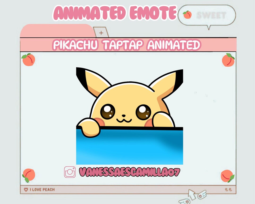 Animated Emotes Pikachu Taptap Animated Emotes Pokemon Emotes Pikachu ...