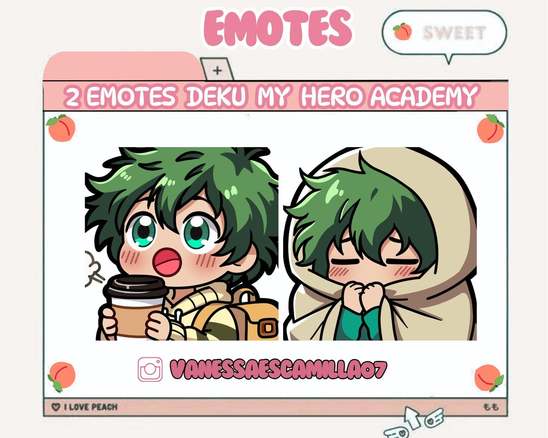 2 DEKU EMOTES Izuku Midoriya | Twitch Emotes | Discord Emotes | Kick ...