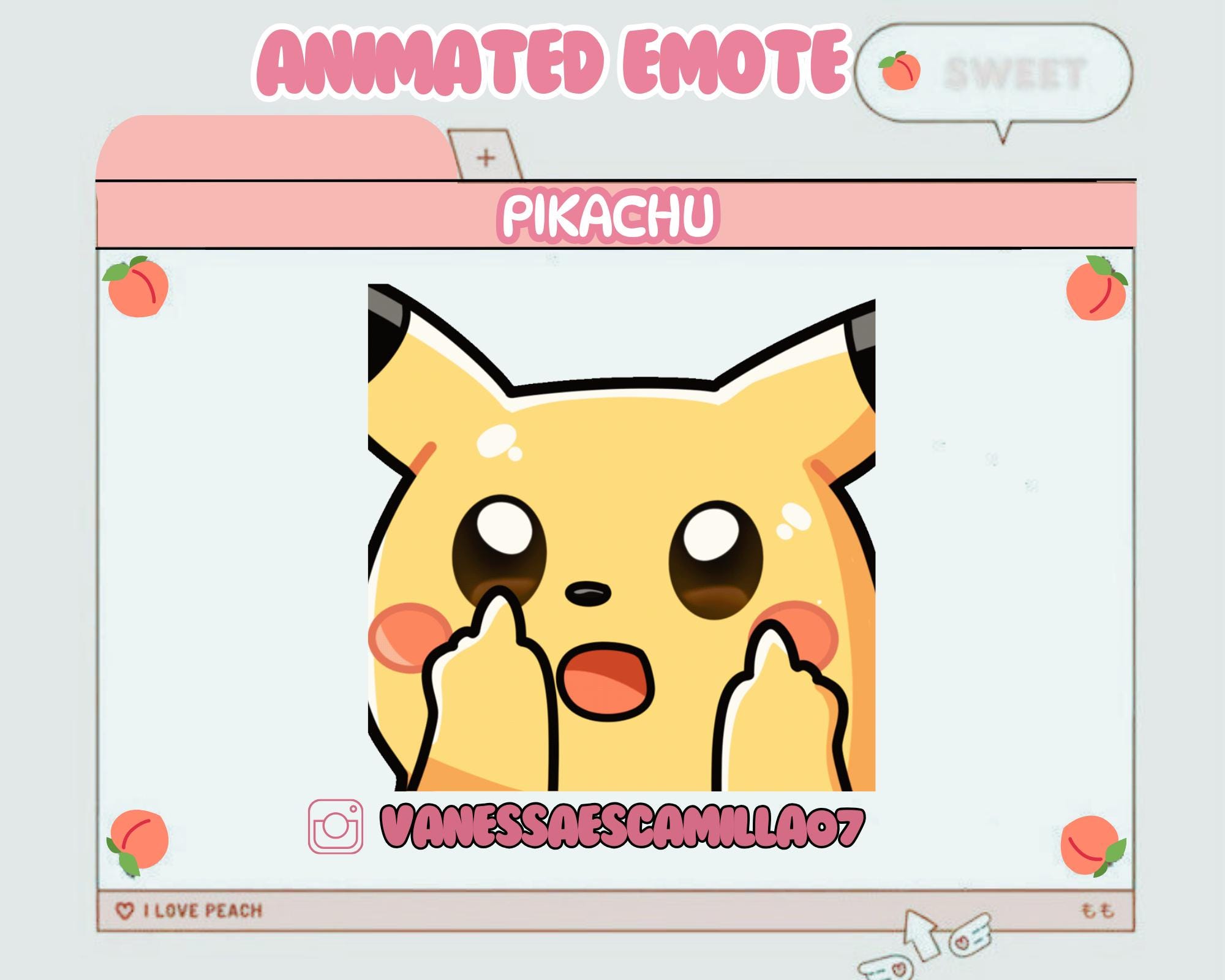Animated emotes pikachu finger animated emotes emotes pokemon emotes ...