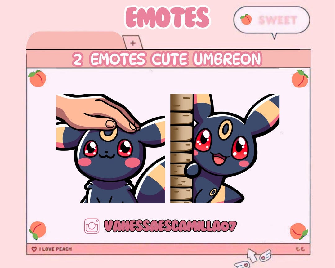2 CUTE UMBREON EMOTES | Twitch Emotes | Discord Emotes | Kick Emotes ...
