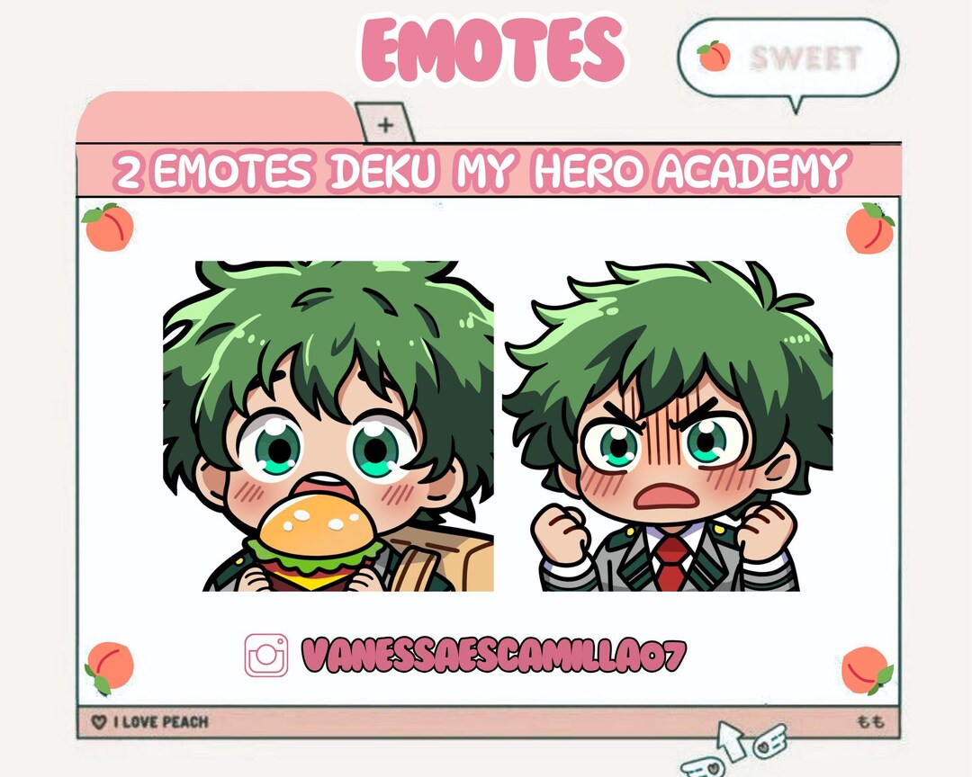 2 DEKU EMOTES Izuku Midoriya Twitch Emotes Discord Emotes Kick Emotes ...