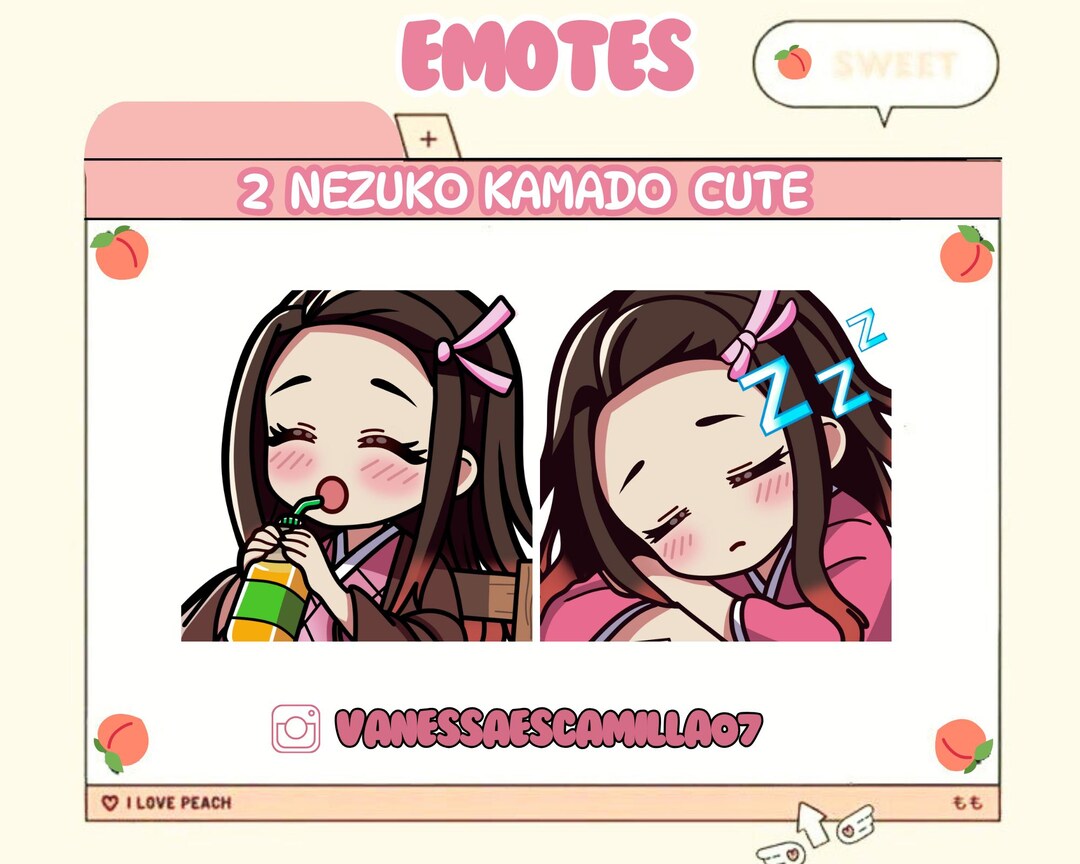 2 NEZUKO KAMADO EMOTES Twitch Emotes Discord Emotes Cute Emotes ...