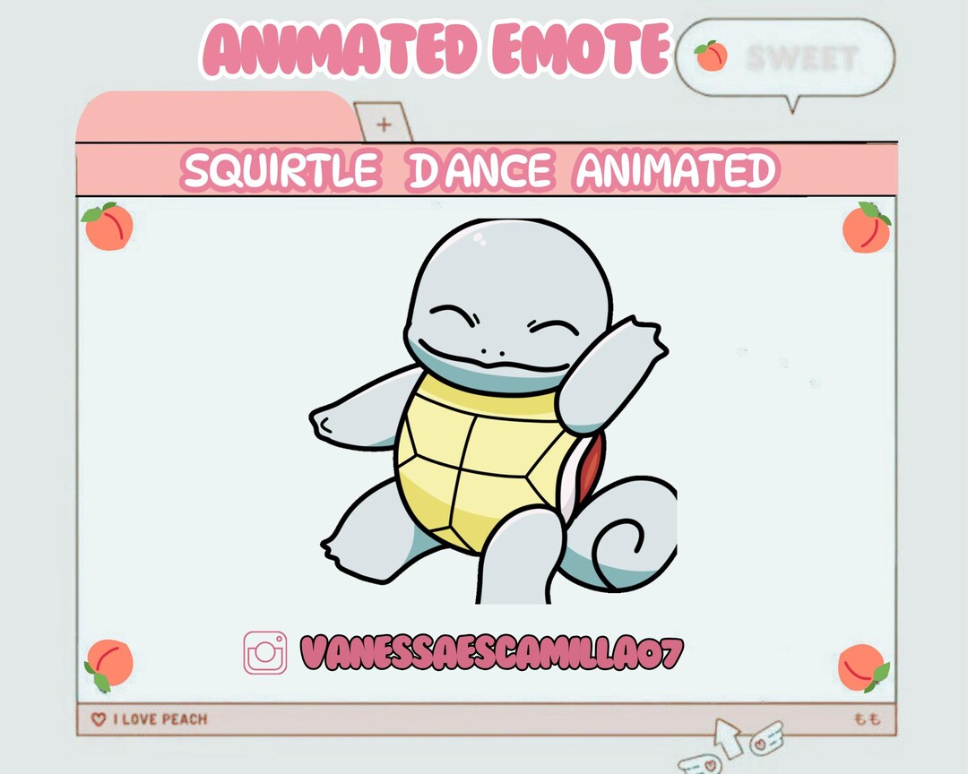 Animated Emotes Squirtle Dance Animated Emotes Emotes Pokemon Emotes ...
