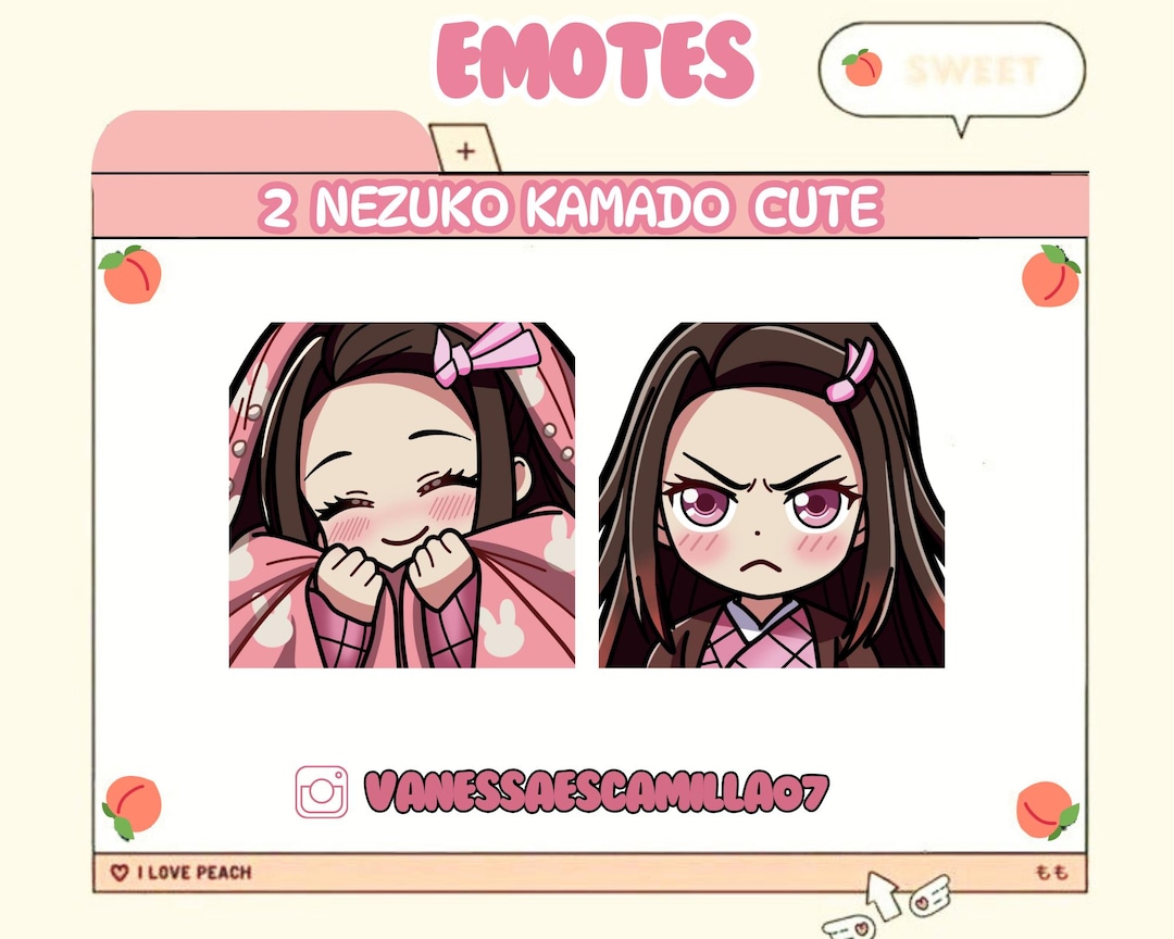 2 NEZUKO KAMADO EMOTES Twitch Emotes Discord Emotes Cute Emotes ...