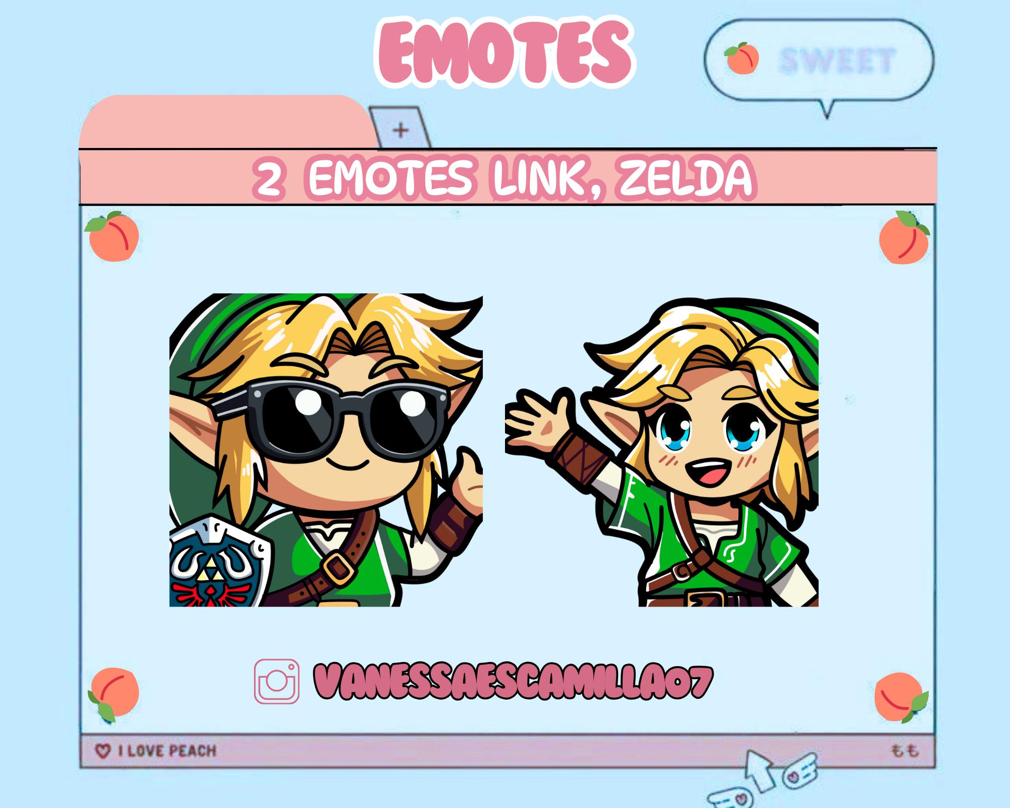 EMOTE LINK zelda emotes twitch emotes discord emotes kick emotes cute ...