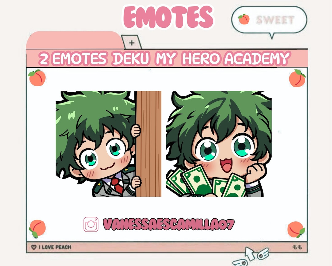 2 DEKU EMOTES Izuku Midoriya Twitch Emotes Discord Emotes Kick Emotes ...