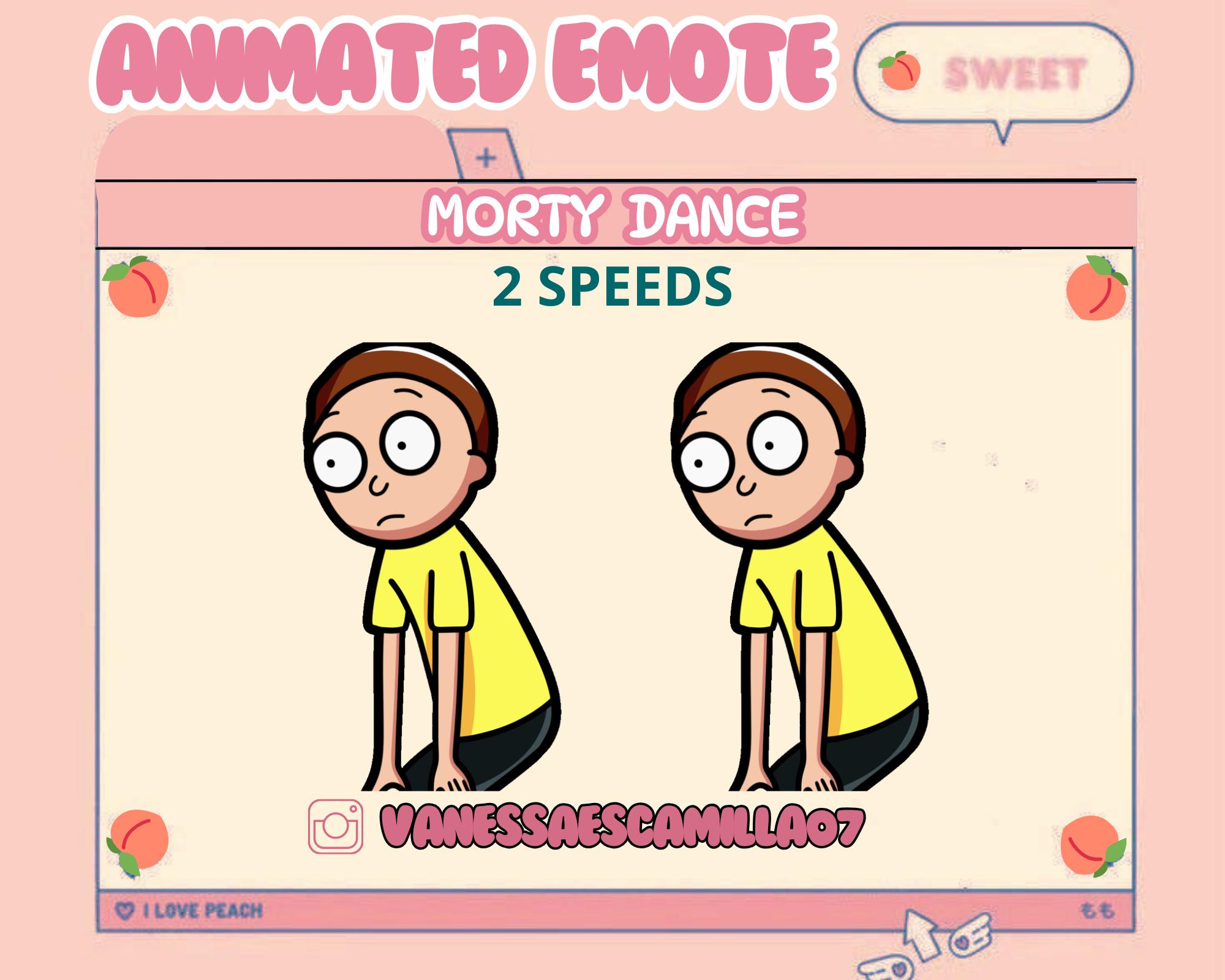 Animated Emote Morty Dance | Animated Emotes | Rick and Morty Emotes ...