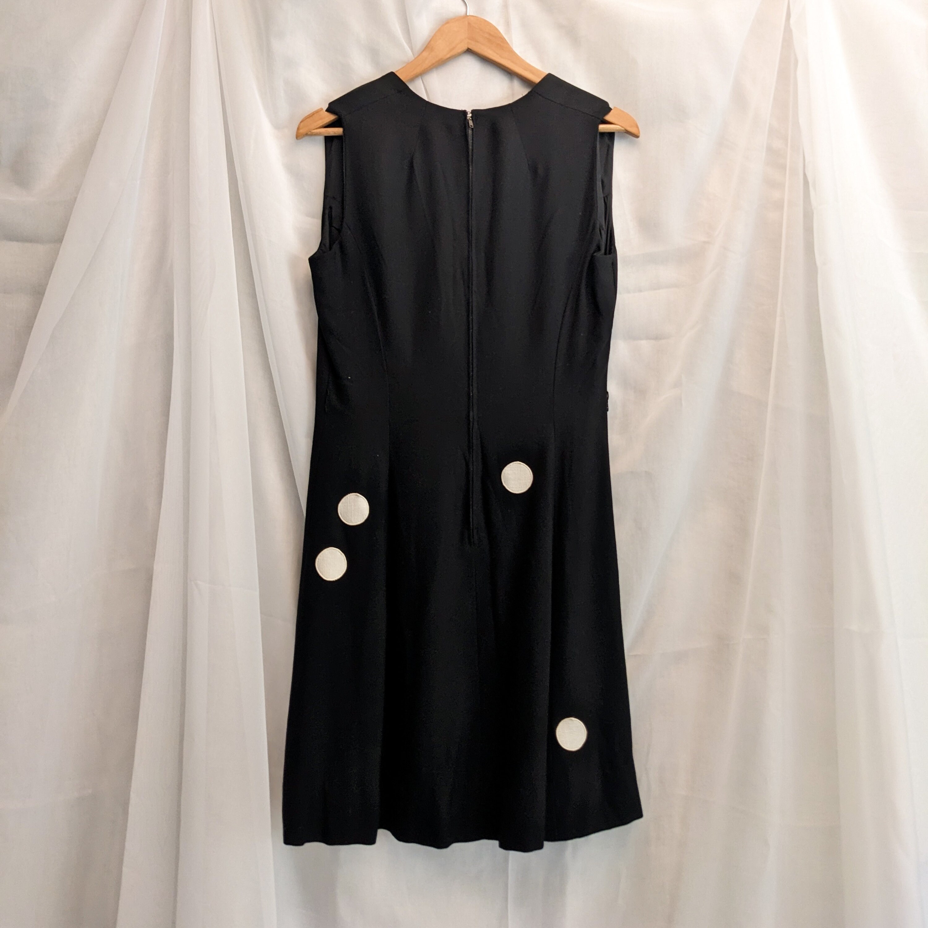 1960's Black and White Polka Dot Dress, Shannon Rogers for Jerry ...