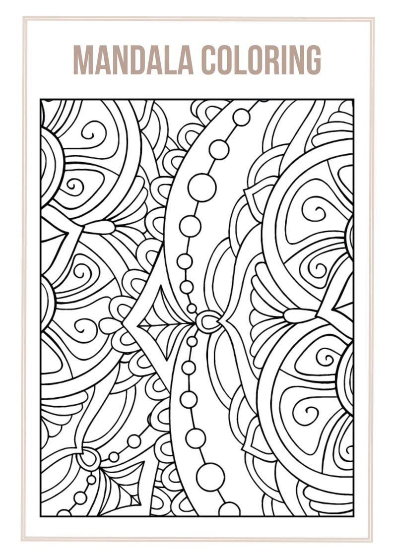 Mandala Coloring Book Printable, 50 Intricate Designs for Relaxation ...