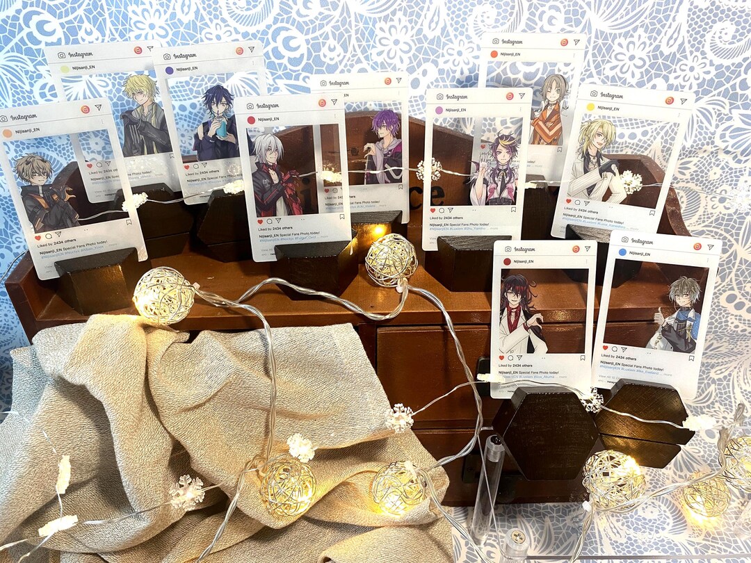 Fan Art | Luxiem Noctyx Transparent INS Card - Etsy