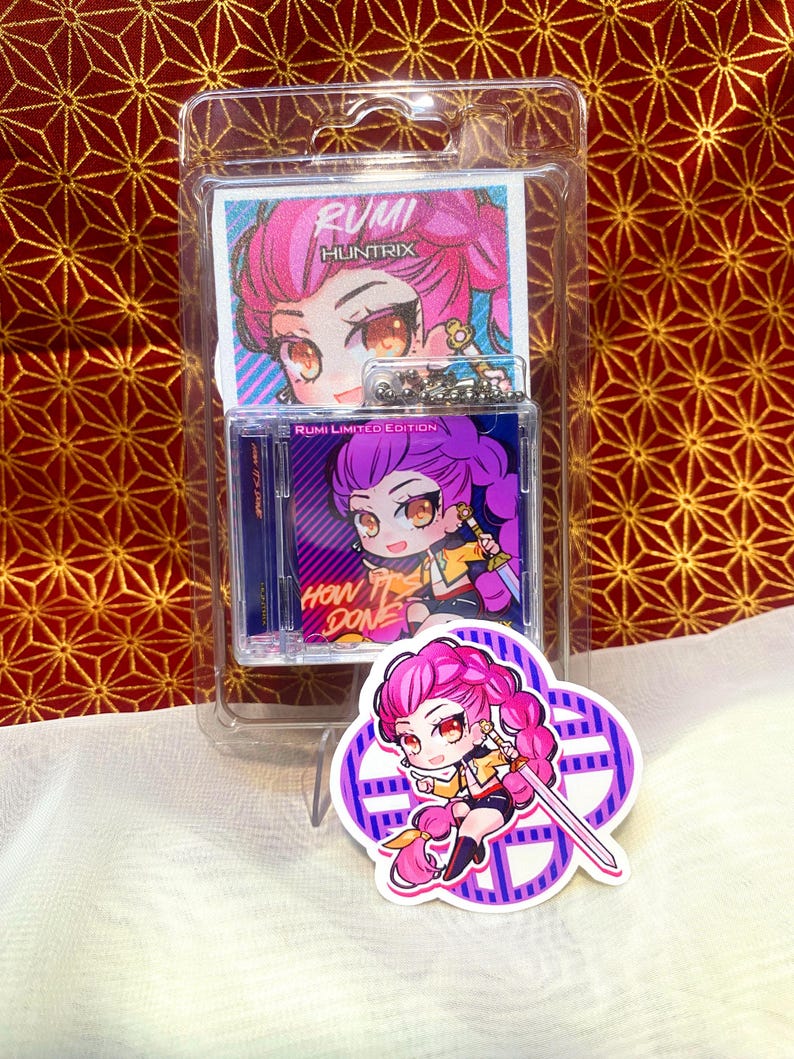 Kpop Demon Hunters | Huntrix | Rumi Mira Zoey | CD Keychain - Etsy