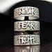 Never Fear Truth Ring Set - Johnny Depp Inspired Adjustable Rings ...