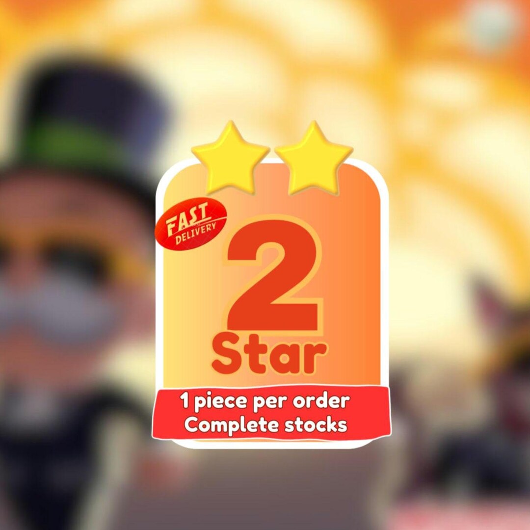 2 Star Sticker Monopolygo (complete Stocks) - Etsy