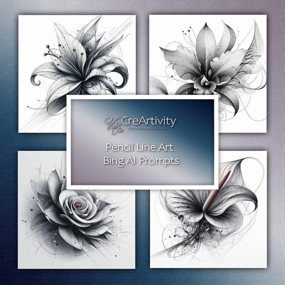 Pencil Line Art - Etsy
