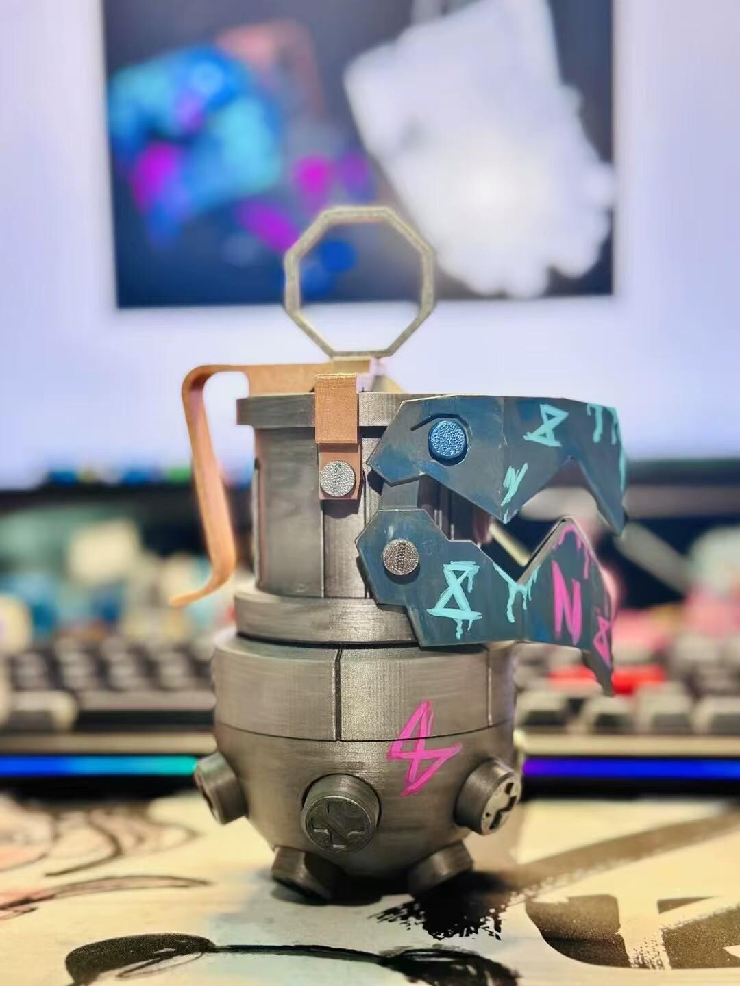 Arcane Jinx Grenade League of Legends Bomb 3D Printed Item, LOL Cosplay ...